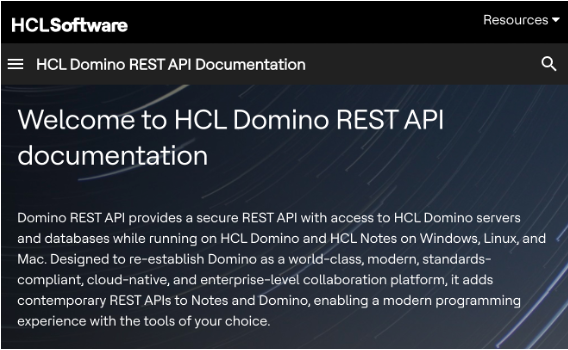 Introducing the Domino REST API - HCL Domino REST API Documentation Introducing the Domino REST API - HCL Domino REST API Documentation